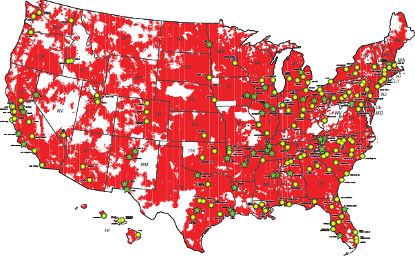 Verizon 4G Coverage Map | RAYmaps Verizon 4G Coverage Map | RAYmaps